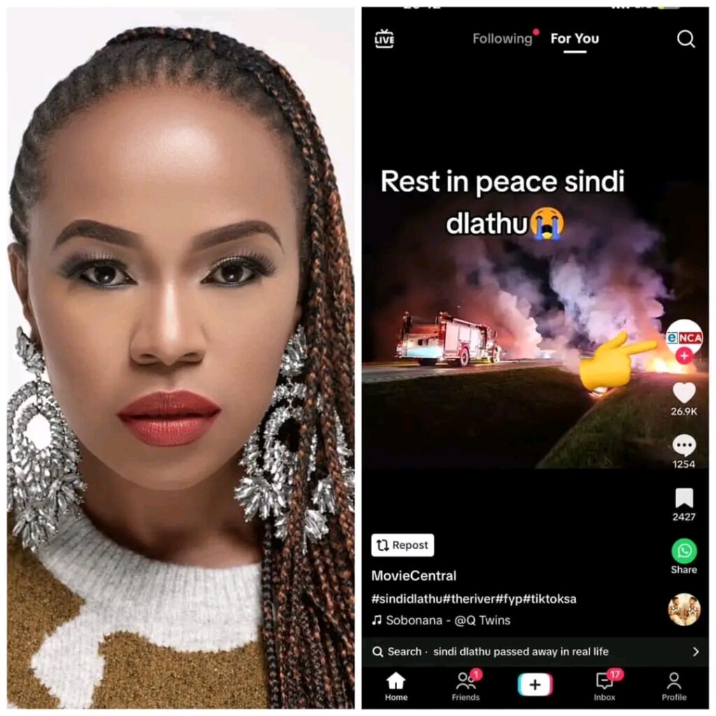 BREAKING: eNCA reports on actress Sindi Dhathu’s sudden death in car ...