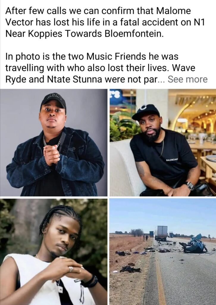 Tragedy Strikes the Music Industry: Malome Vector and Two Others Die in ...