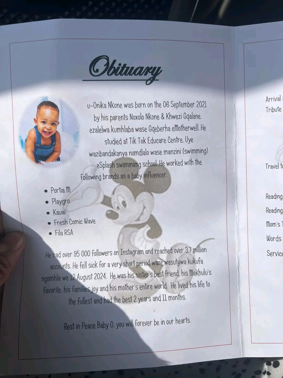The Tragic Passing of 3-Year-Old Onika Nkone: A Heartbreaking Farewell ...