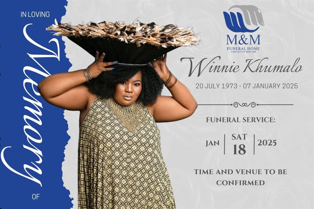 Winnie Khumalo’s Funeral Details Announced - Latest News