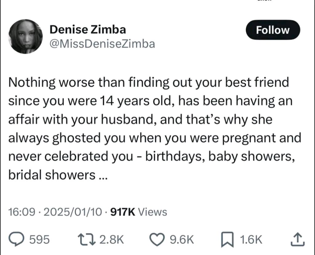 Denise Zimba Reveals Heartbreaking Betrayal by Ex-Husband and Best ...