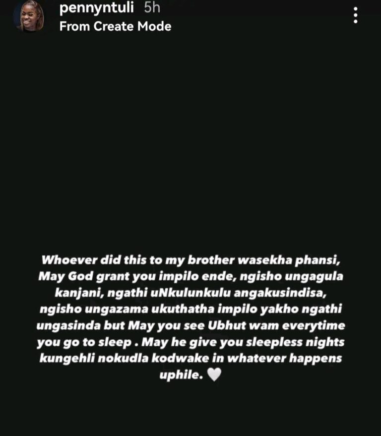 Penny Ntuli Mourns Brother’s Tragic Death, Sends a Strong Message to ...