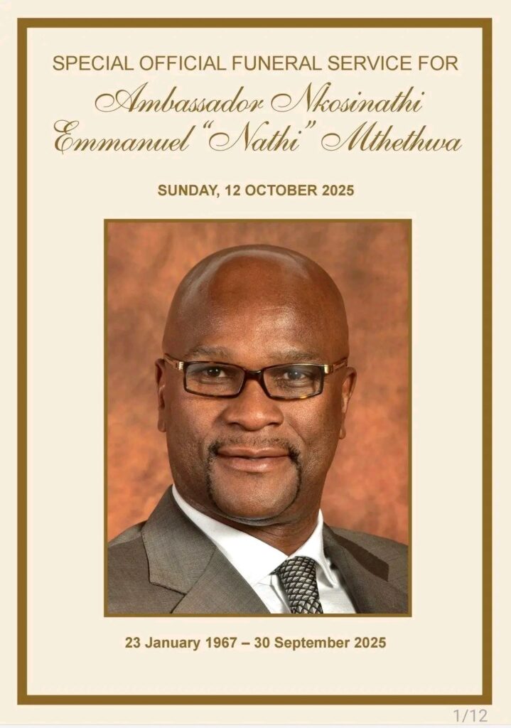 “People Are Hungry”: Chaos Erupts at Nathi Mthethwa’s Funeral as ...