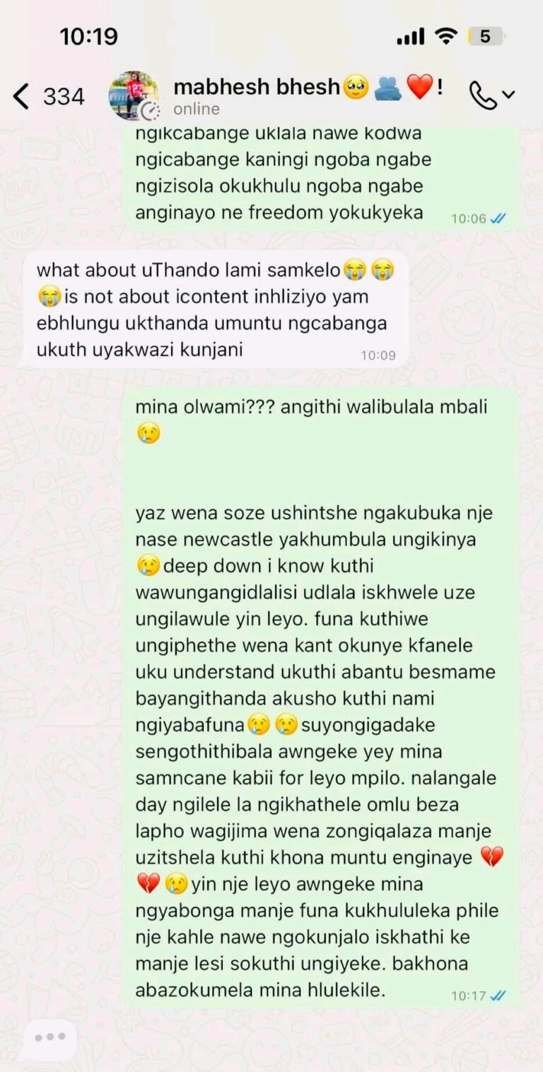 Samkelo Shezi Confirms Split From Fiancée Mbalisto, Opens Up About ...